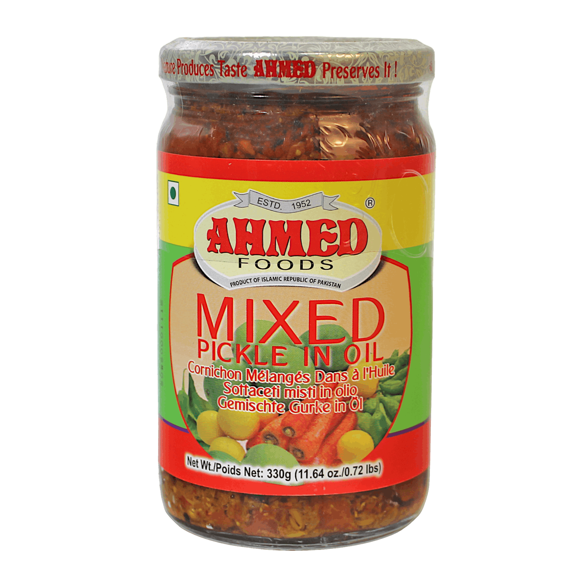 Ahmed - 330g Mixed Pickle in Oil – Jamoona