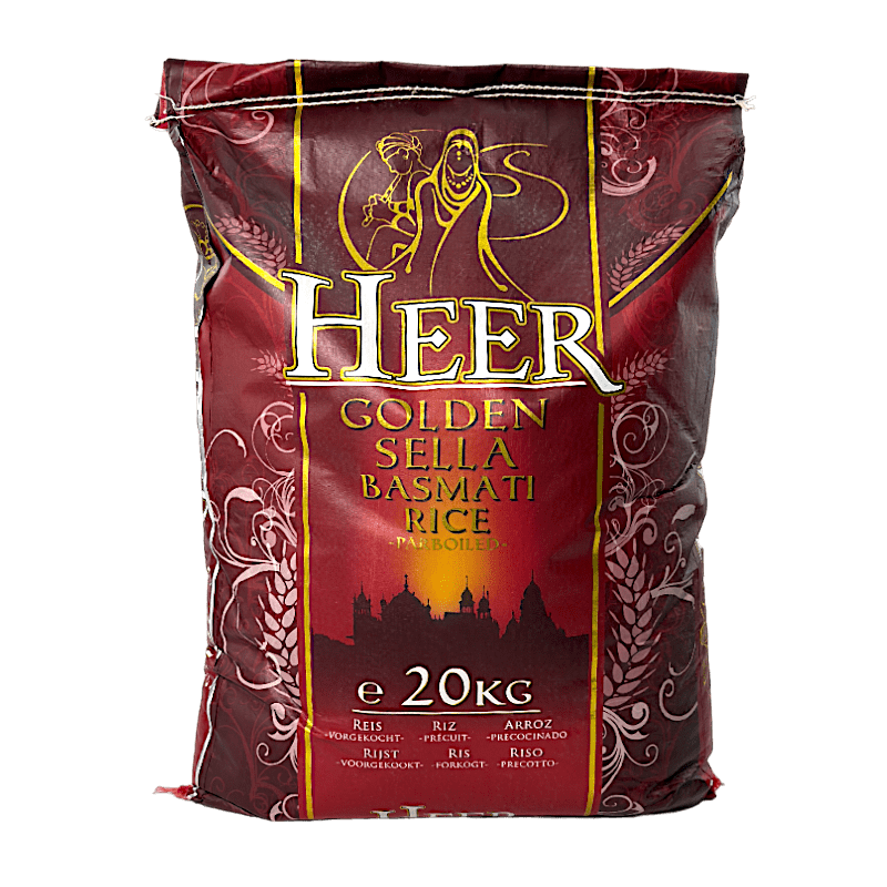 Heer - 20kg Golden Sella Basmati Rice Parboiled – Jamoona