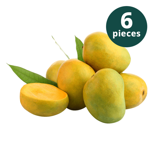 Jamoona Fresh - 6 Fresh Alphonso Mango (1.25 to 1.55kg)