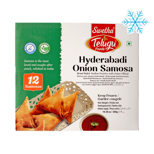 Telugu - 300g (Frozen) Hyderabadi Onion Samosa 12 Samosas – Jamoona